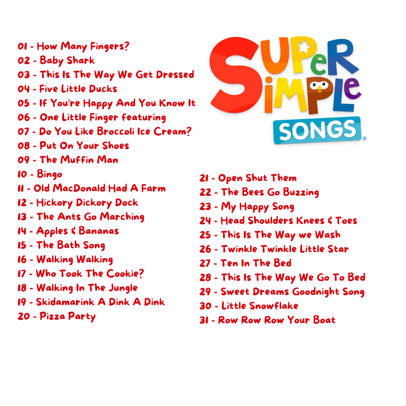 Super Simple Songs – Creative kids Audio